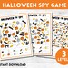 Halloween I Spy, Halloween I Spy Printable, Halloween Games for Kids ...
