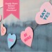 Candy Heart Banner Valentines Day Printable Banner | Etsy