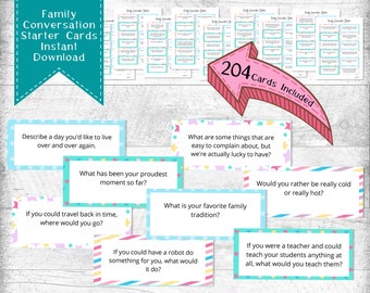 Table Conversation Cards - Etsy