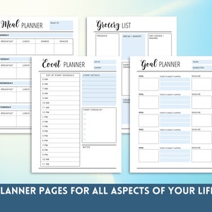 Blue Student Planner, Student Planner Printable, College Student ...