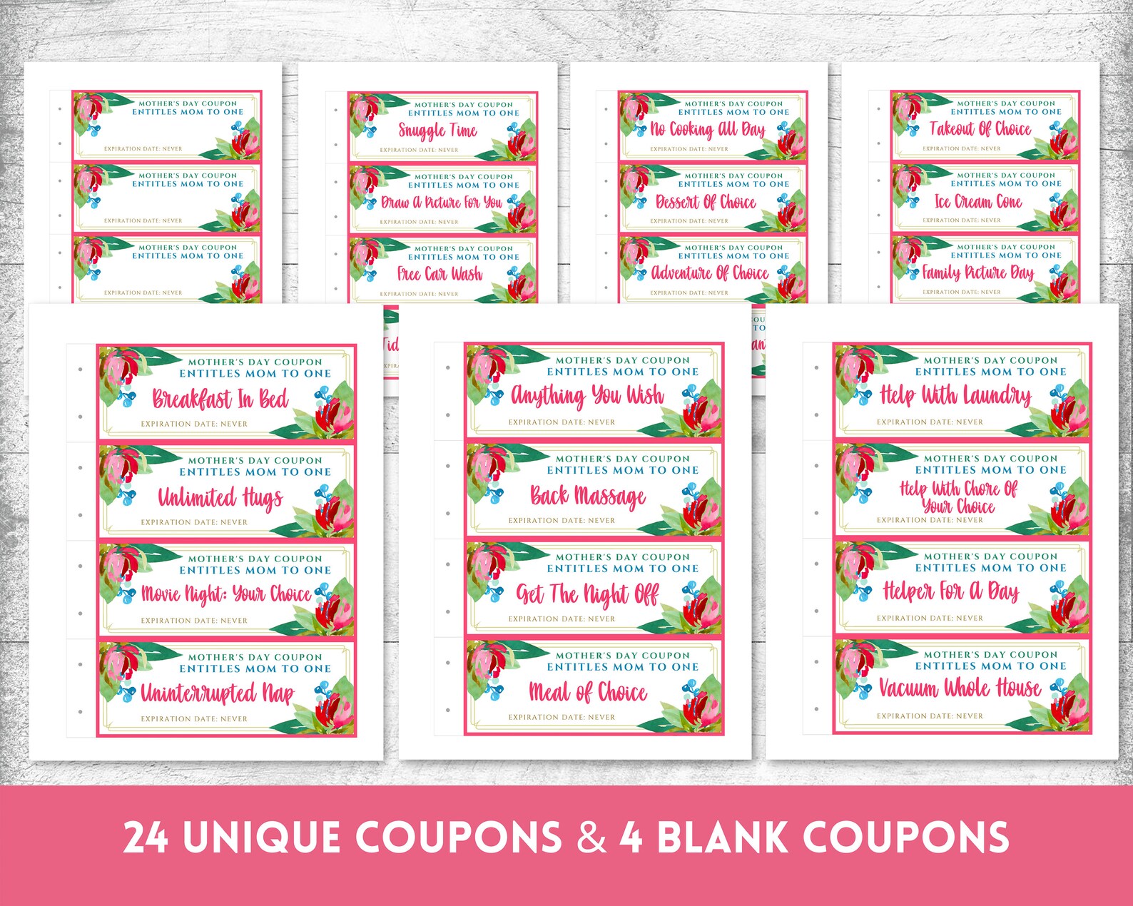 Mothers Day Coupons, Coupon Ideas for Mothers Day, Mothers Day Gift ...