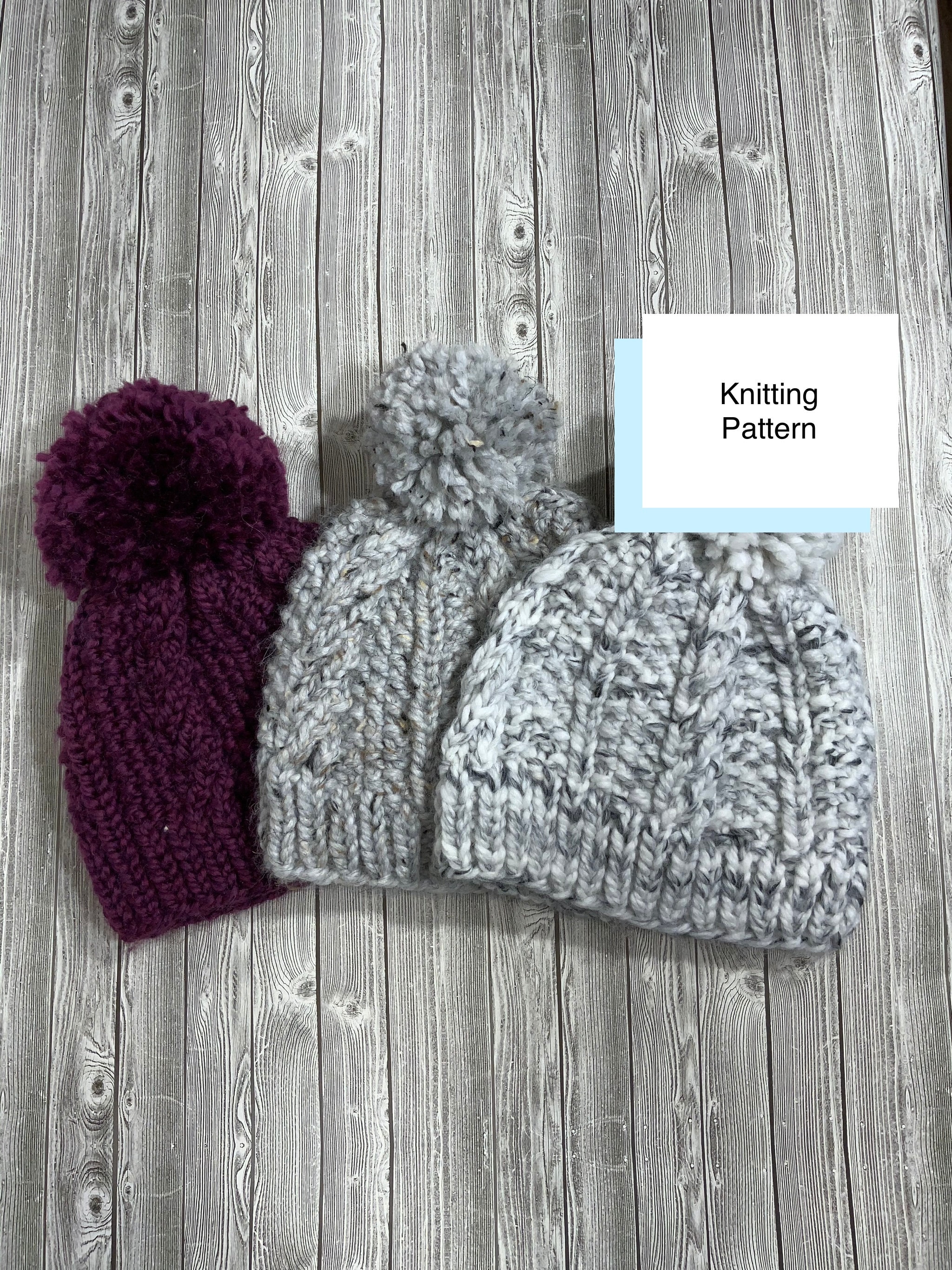 Cute Knit Winter Hat Pattern Stylish Cozy Knit Hat Pattern - Etsy