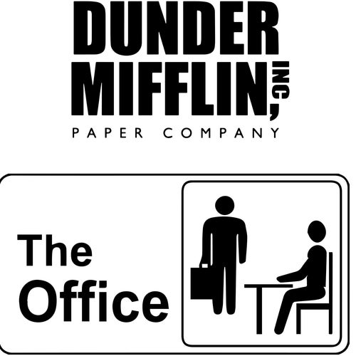 The Office SVG PNG Custom Cut / Print Files Dunder - Etsy