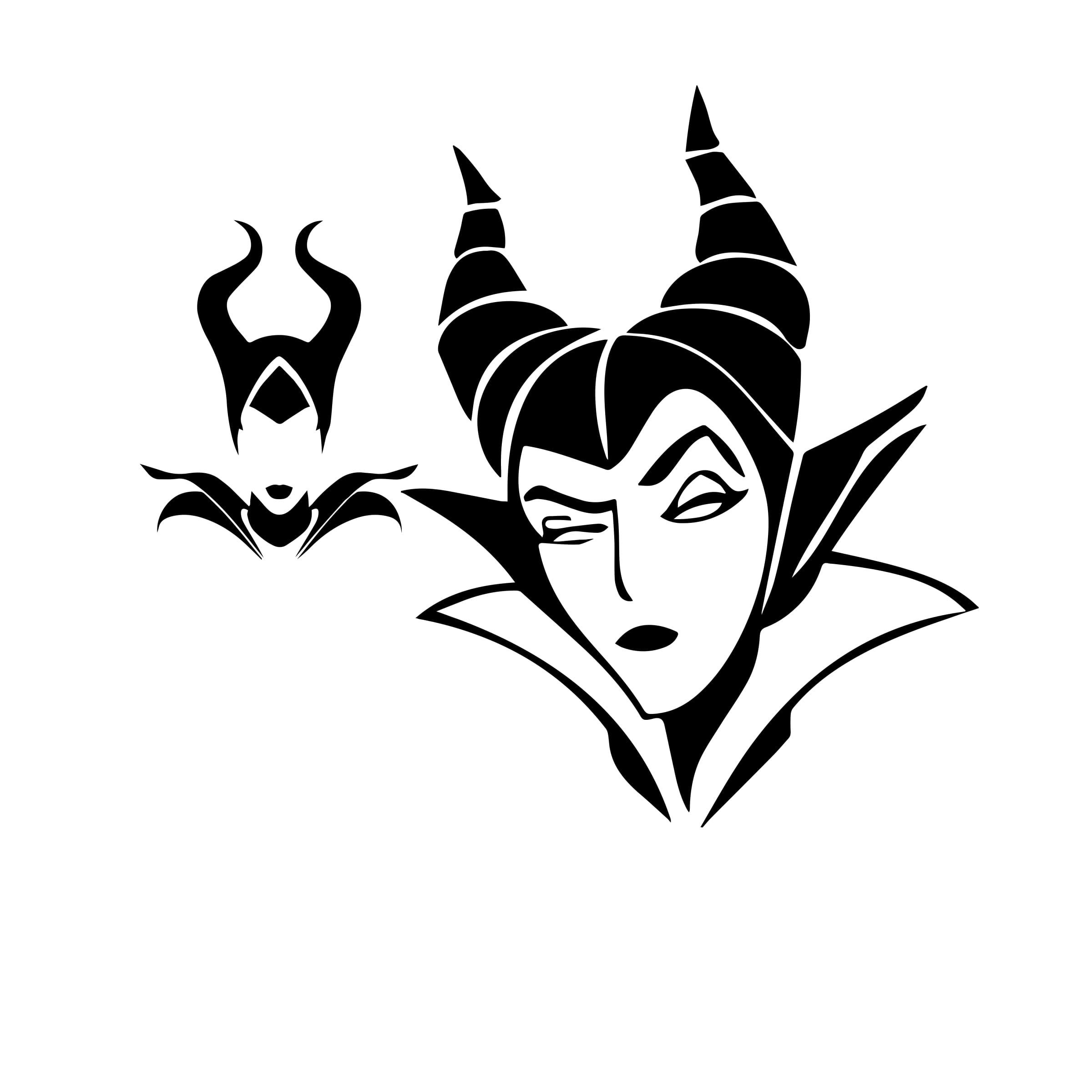 Maleficent Stencil