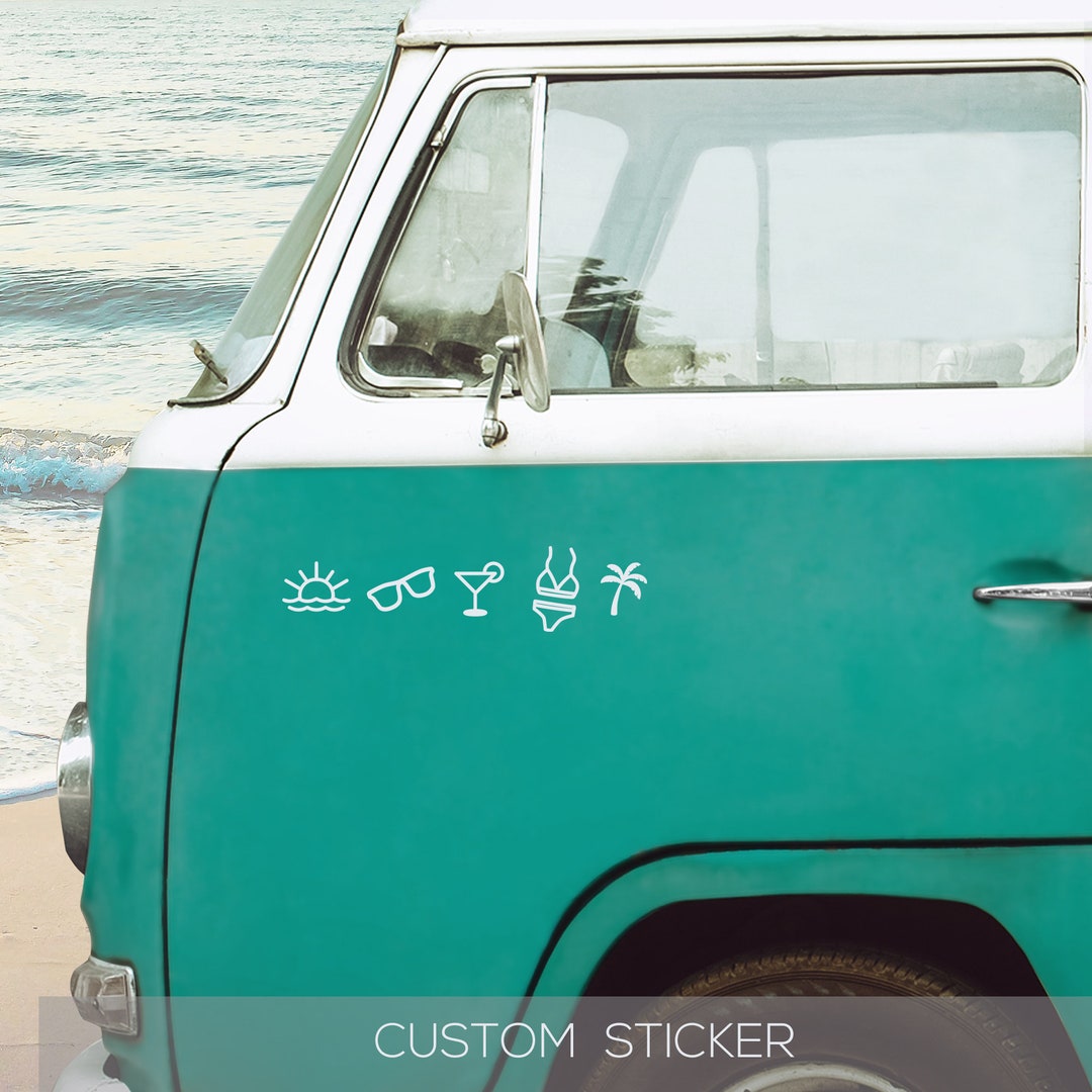 Custom Camper Sticker, Custom Van Decals, Personalized Camping Sticker ...