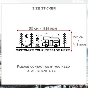 Custom Camper Sticker, Custom Van Stickers, Trailer Decal, Personalized ...
