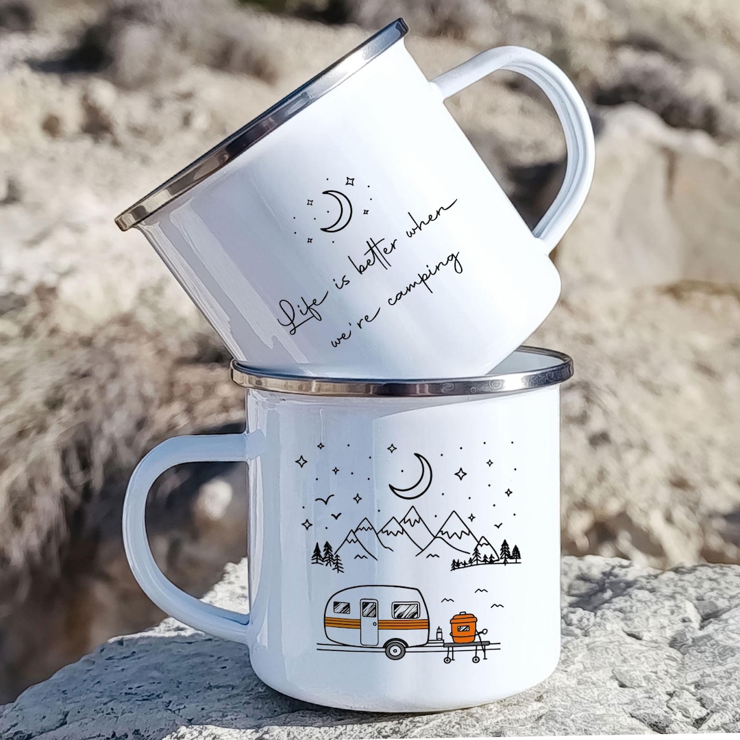 Personalized Camping Mug, Custom Camper Trailer Mug, Life is Better ...