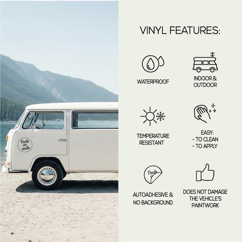 Camper Stickers, Van Stickers, Triangle Mountain Sun Rays Decal, Camper ...