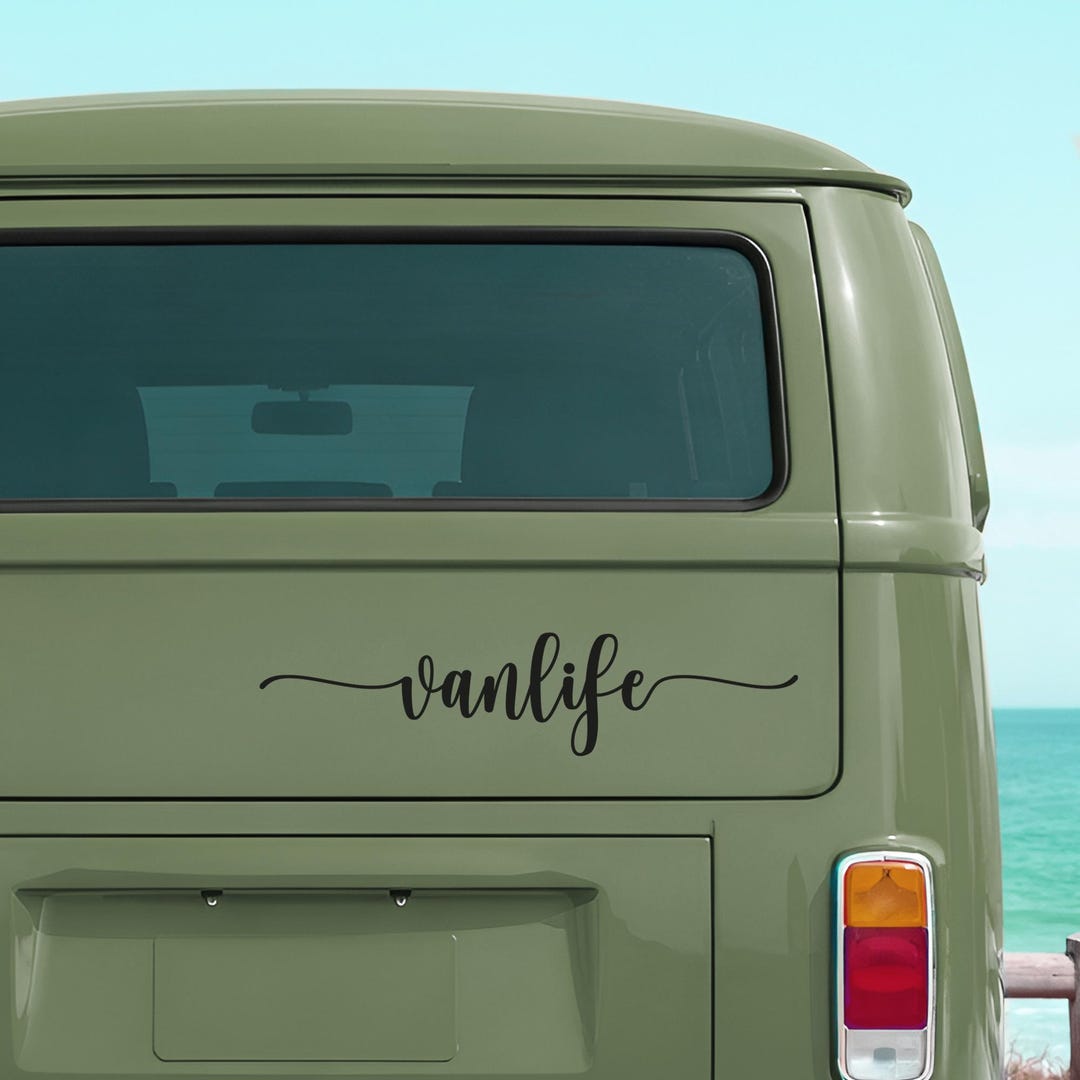 Camper Stickers, Van Stickers, Van Life Lettering Decal, Text Camper ...