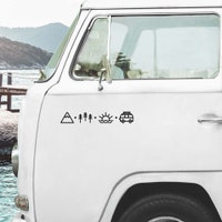 Wandern Berge Natur Aufkleber Autoaufkleber Camper Travel Wohnmobil ...