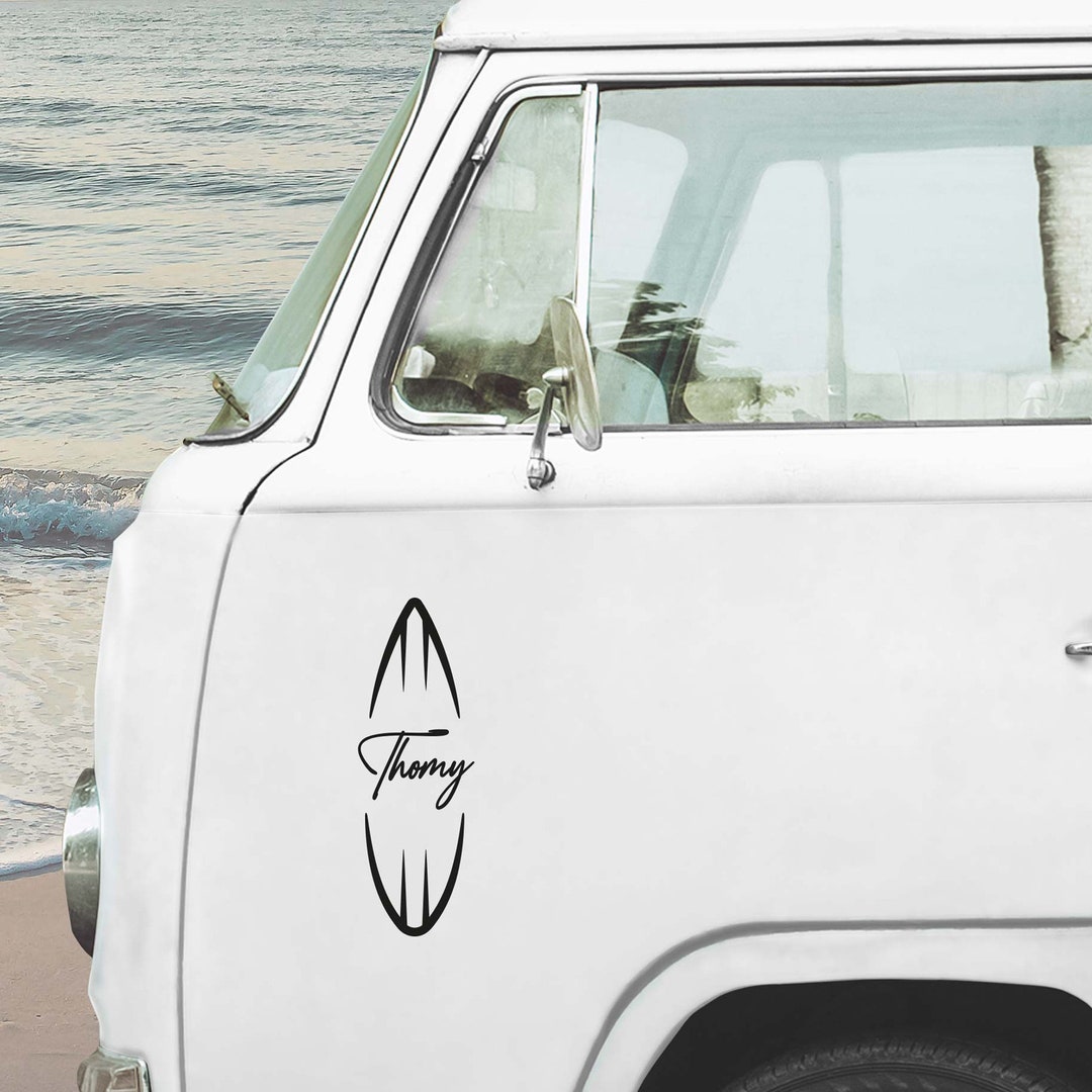 Personalized Surf Stickers, Surfboard Car Sticker, Surf Car Stickers ...