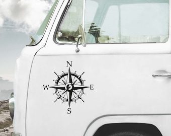 Crossed Arrows Compass Vinyl Decal Sticker North South East - Etsy
