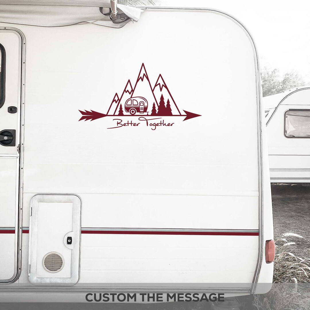 Personalized Caravan Sticker, Custom Rv Decal, Custom Camper Van ...