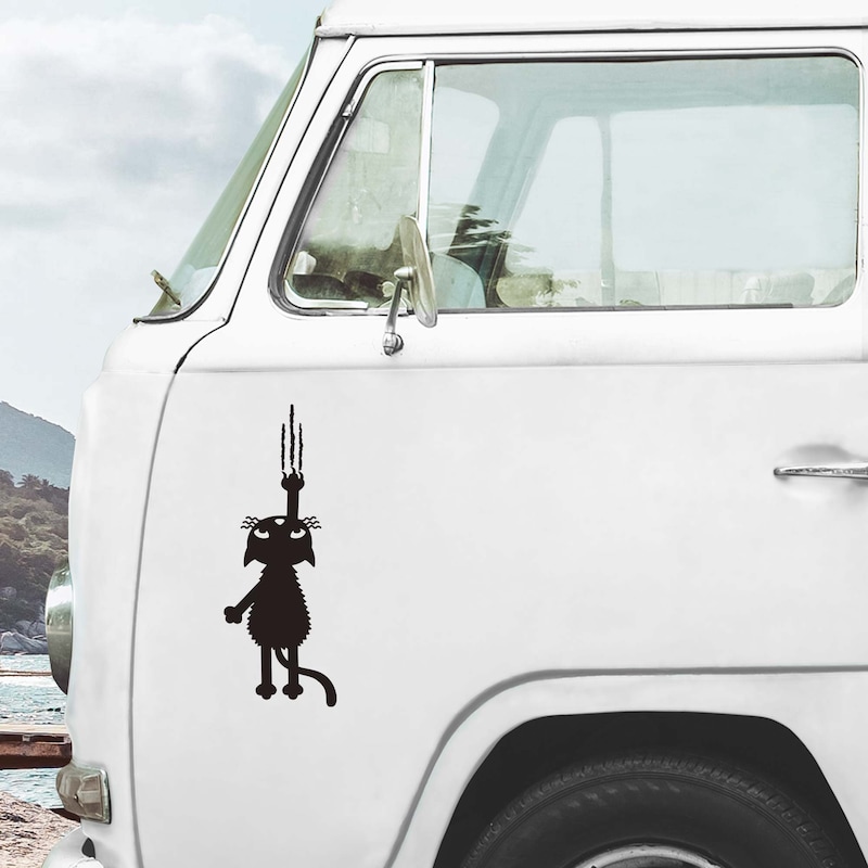 Funny Cat Car Stickers - Etsy