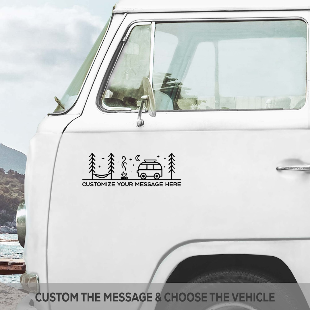Custom Camper Sticker, Custom Van Stickers, Caravan Sticker ...