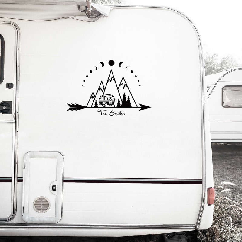 Camping Decals for Camper - Etsy