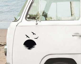 Camper Large Windscreen Rear Window Flash Campervan Sticker Visor Strip ...