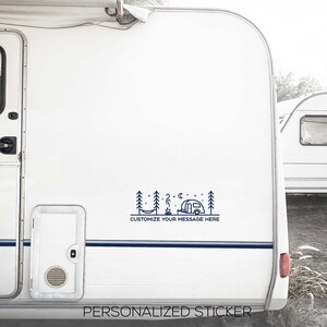 Custom Camper Sticker, Custom Van Stickers, Trailer Decal, Personalized ...