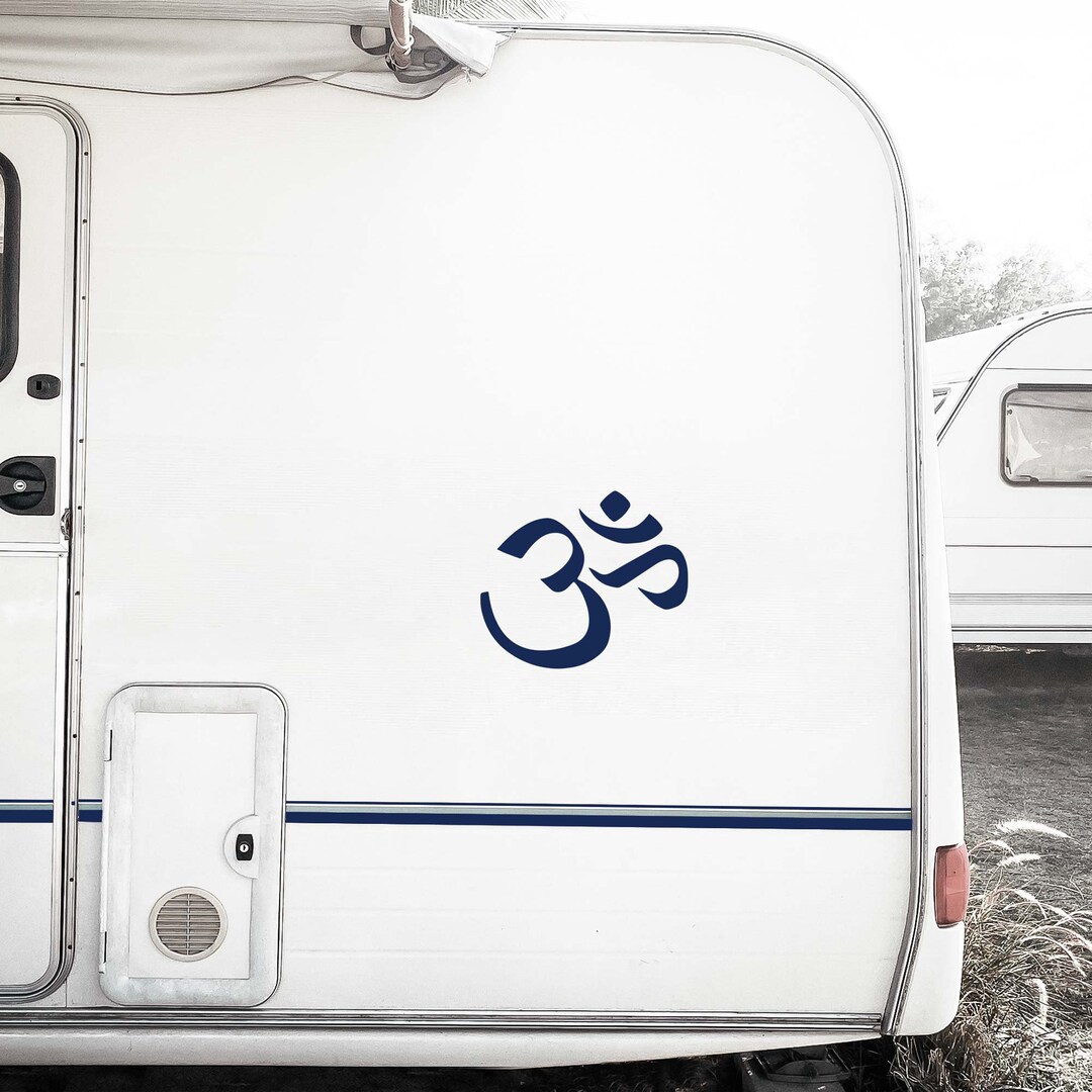 Om Car Decal, Camper Stickers, Van Stickers, Om Symbol Sticker, Trailer ...