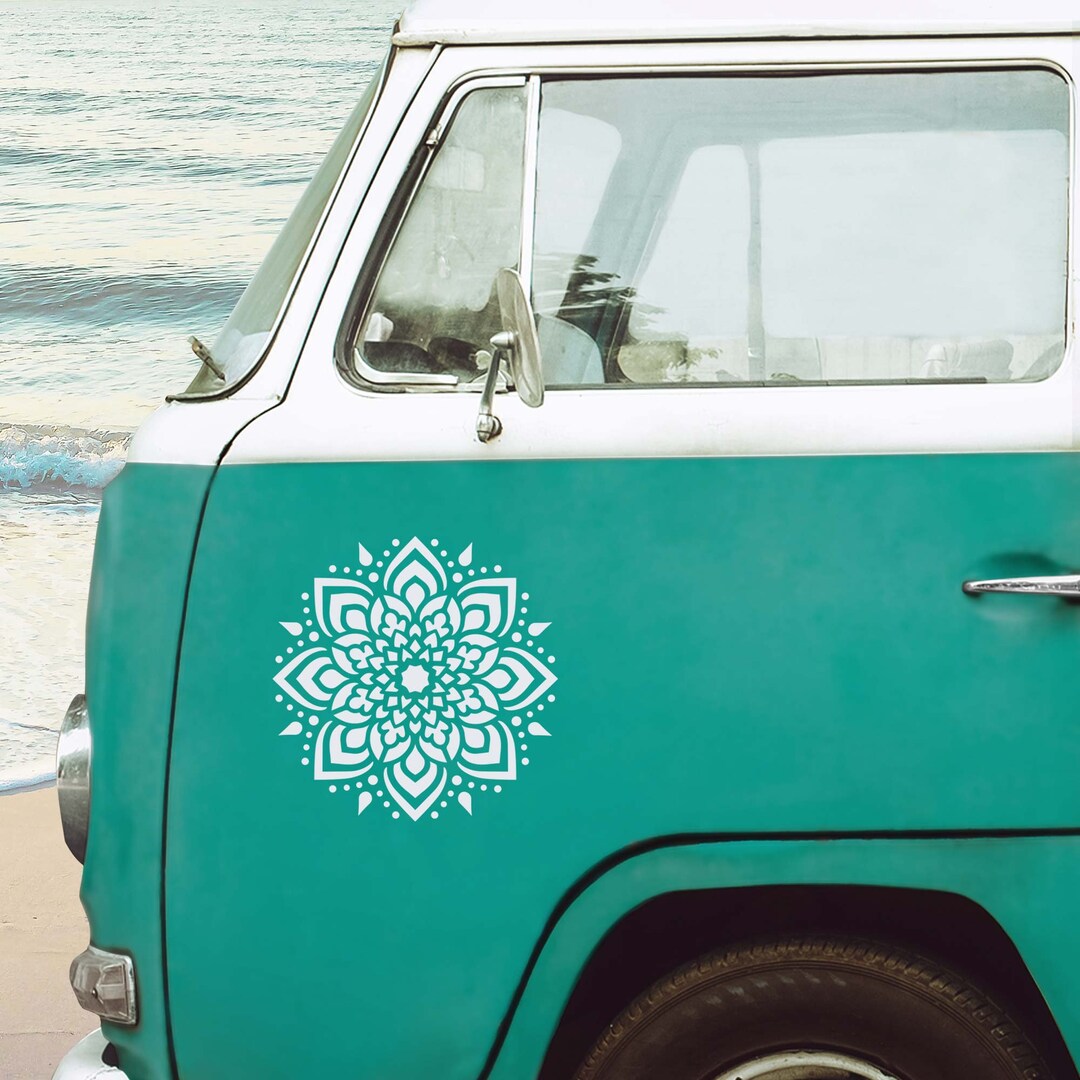 Mandala Car Sticker, Camper Stickers, Van Stickers, Boho Car Sticker ...
