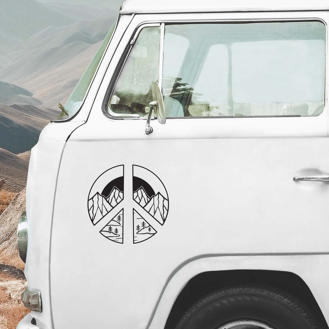 Camper Stickers, Camper Decal, Van Decal, Van Stickers, Hippie Car ...