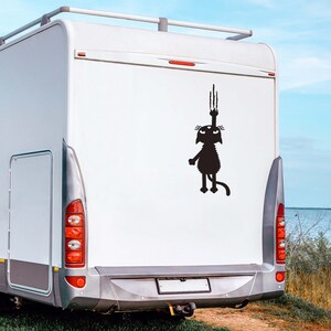 Funny Cat Car Sticker, Camper Stickers, Van Stickers, Cat Scratching ...