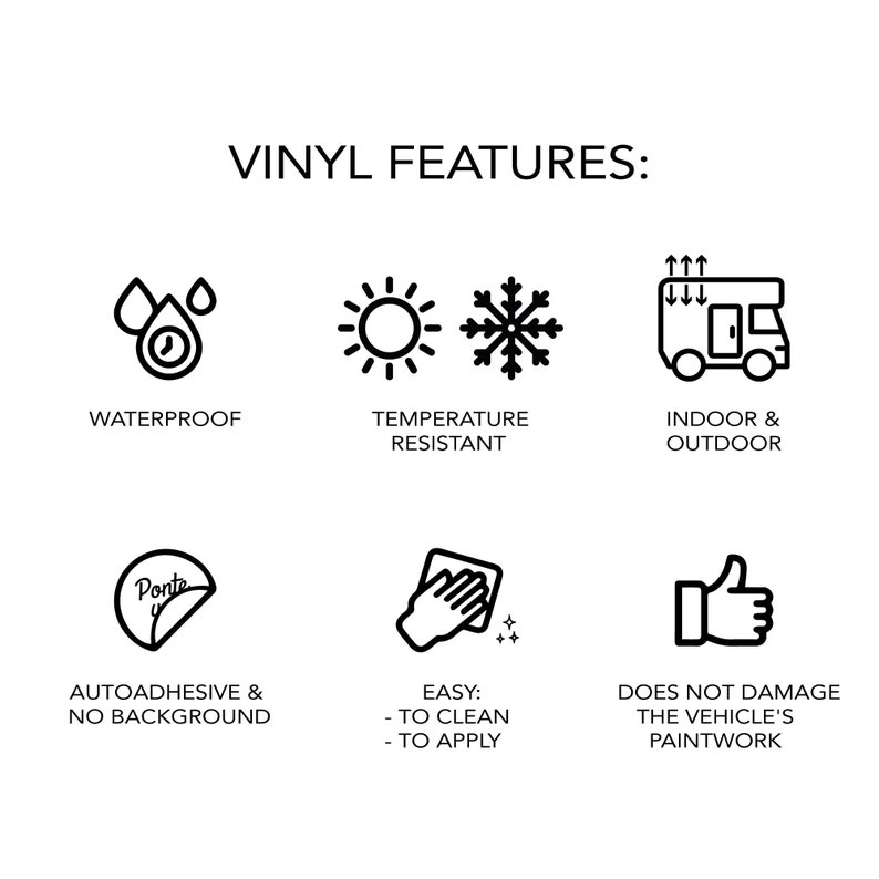 Caravan Stickers, Trailer Caravan Decal Personalized Name, Moon Phases ...