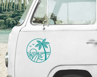 The Adventure Begins Campervan Sticker Caravan Motorhome Camper Van ...