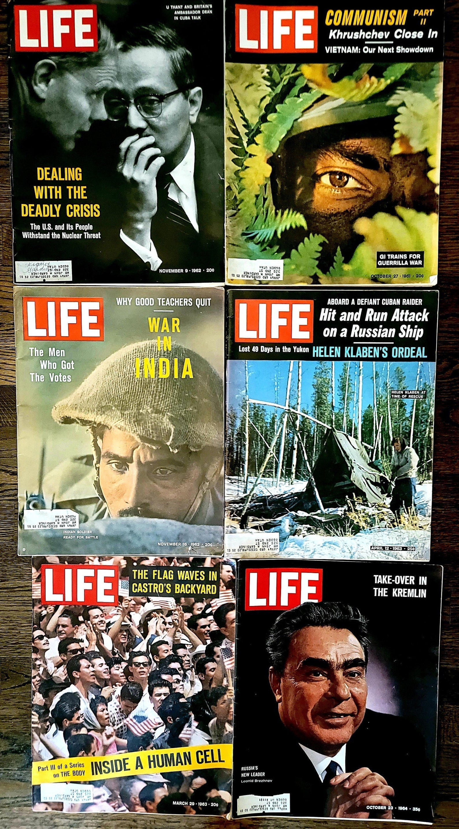 Six Early 1960s LIFE Magazines | Etsy