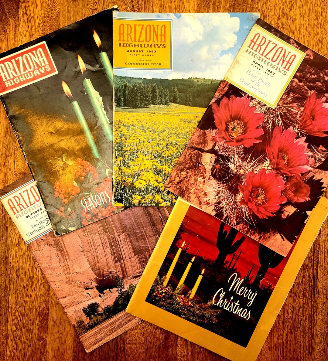 1956-1965, FIVE Arizona Highways Vintage Magazines, Vintage Photography ...