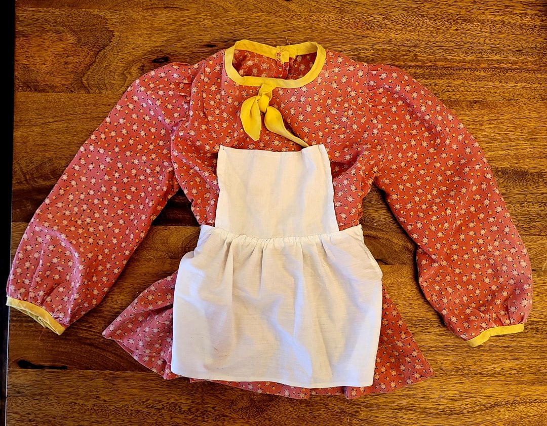 Vintage 1940's, Raggedy Ann Doll Dress, Hand Sewn Children's Clothing ...