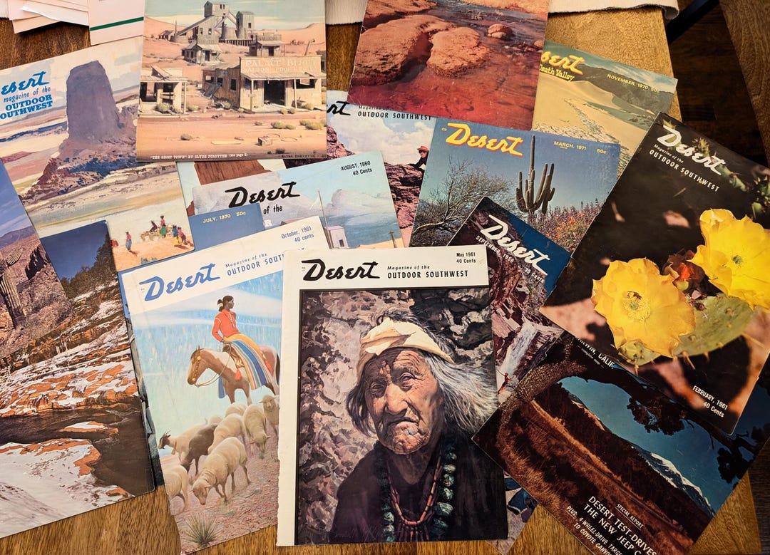 1950s to 1970s, Desert, Vintage Magazines, Desert Art, Vintage ...