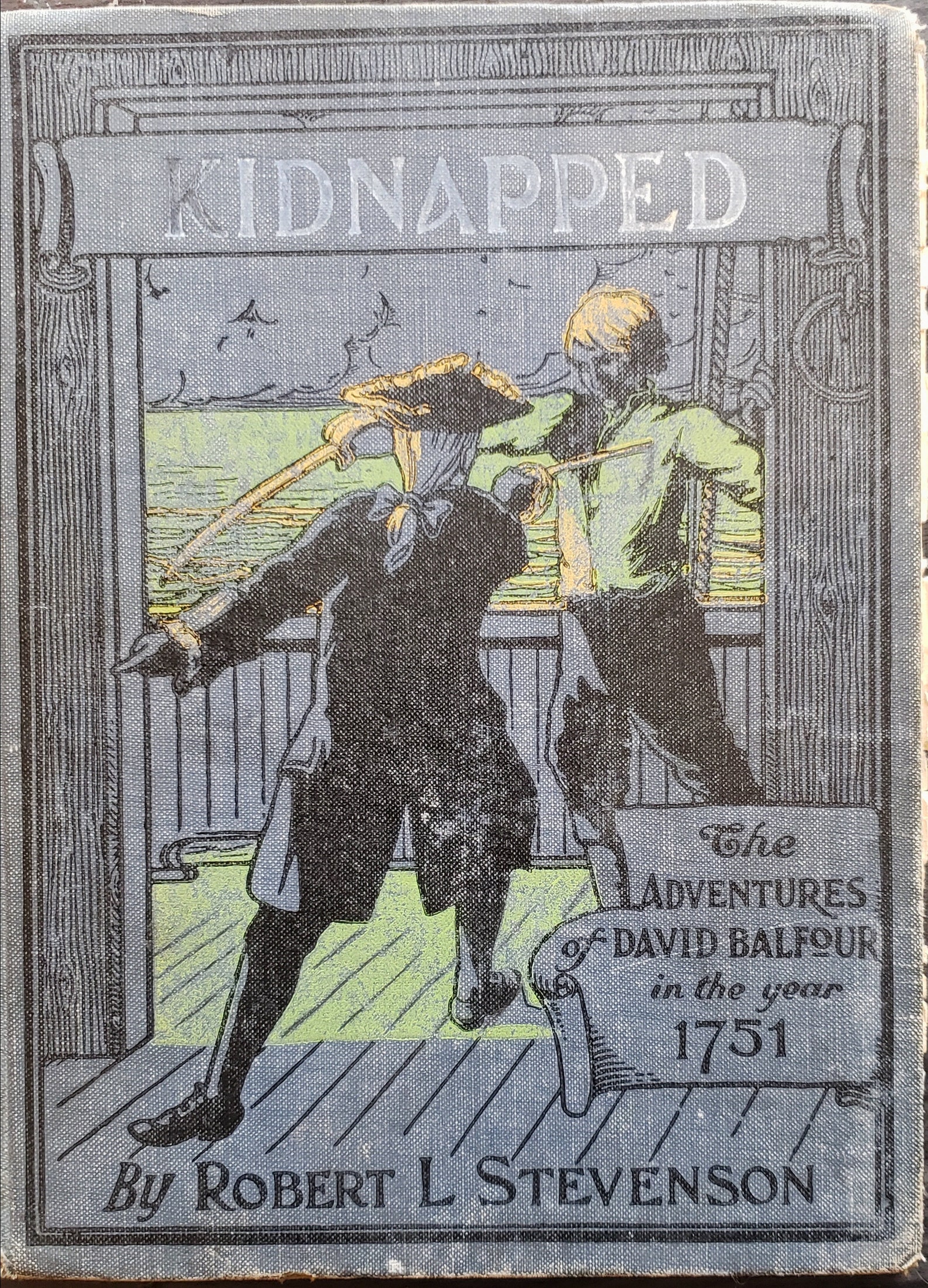 1908, Antique Book, kidnapped Hardback Display Book, Vintage Book ...