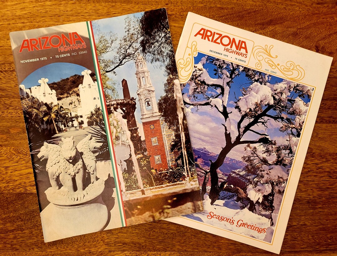 Two 1975 Arizona Highways Vintage Magazines Vintage - Etsy