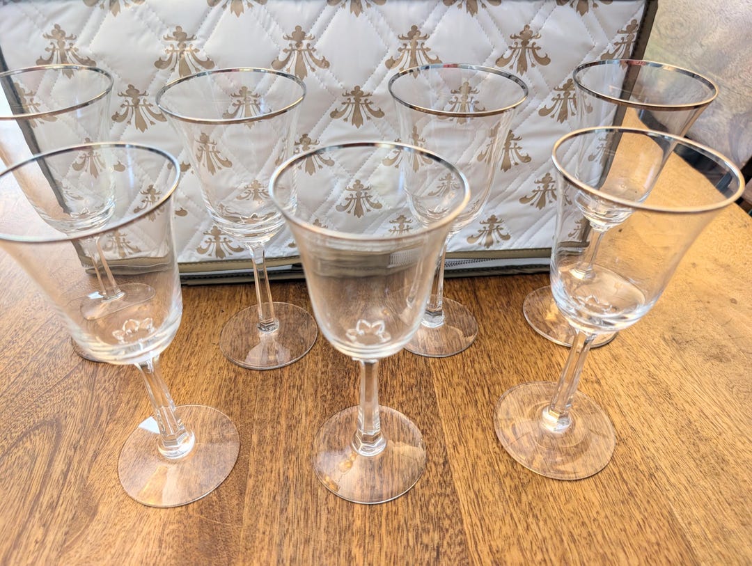 SEVEN, Lenox, Wine Glasses, With Original Case, Vintage Crystal Glass ...