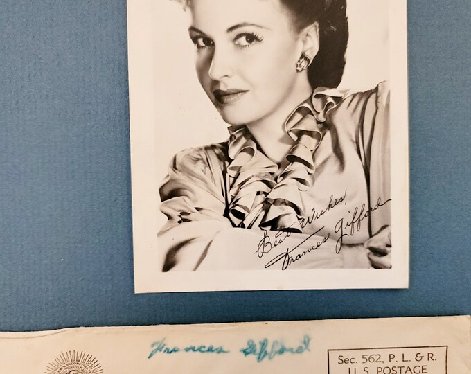 1940, Hand Signed Autograph, Fan Photo & Metro Goldwyn Studio Envelope ...