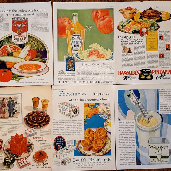 Vintage Food Ads - Etsy