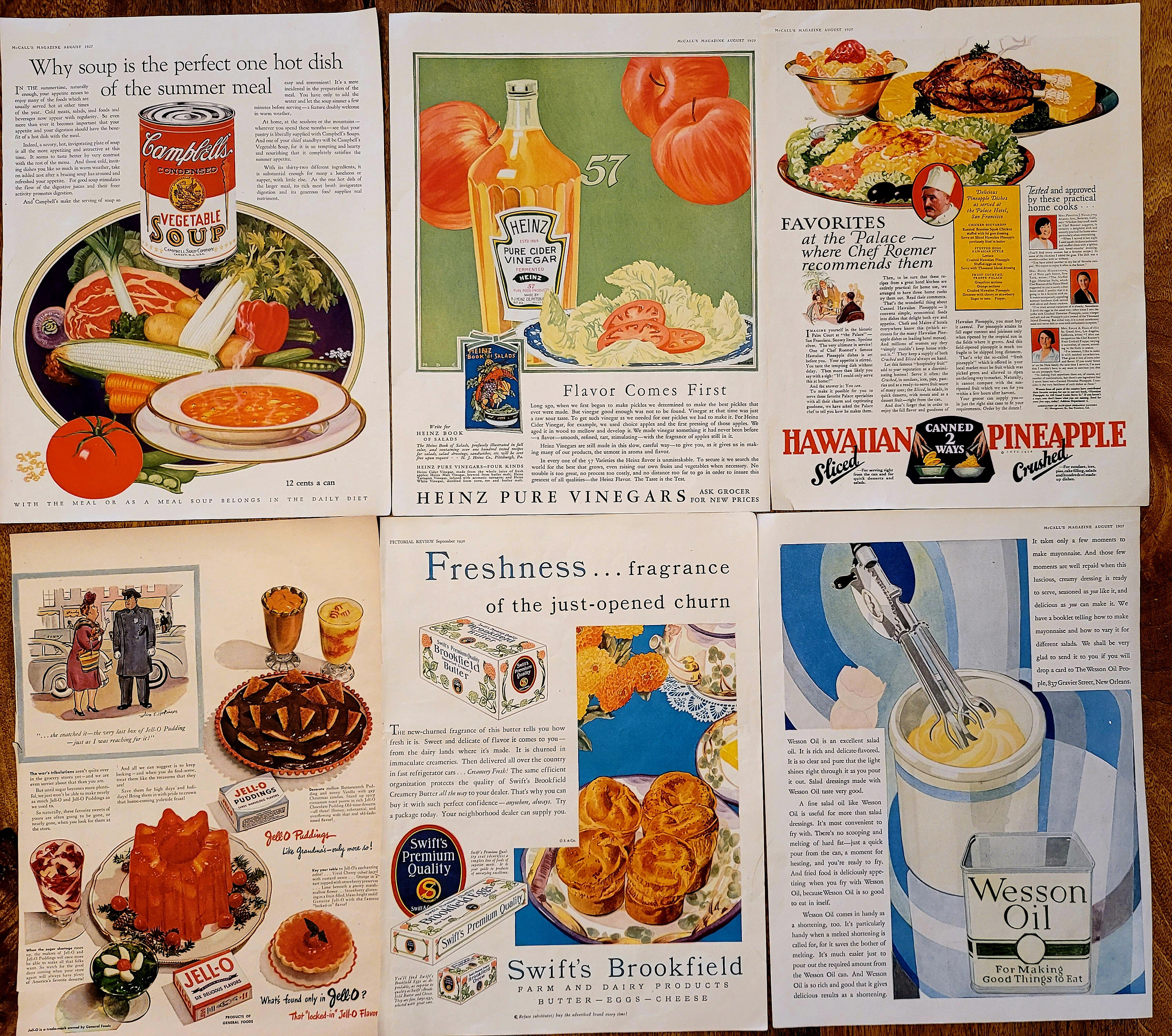 1920s Advertisements Food