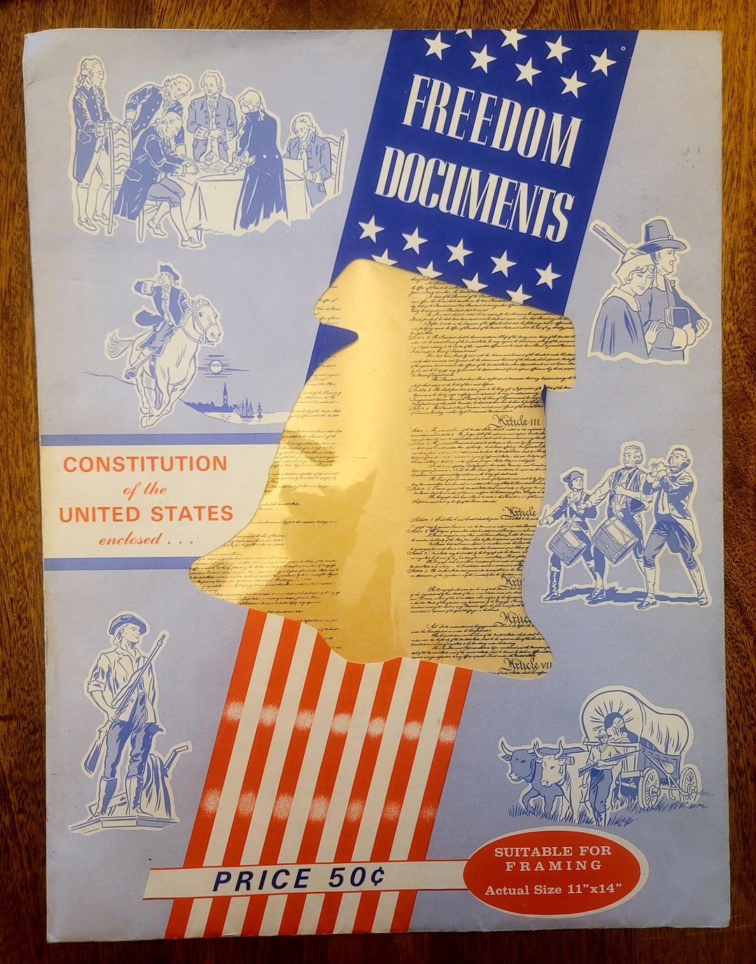 1960s, Vintage Freedom Documents, 11x14, American US History, Parch ...
