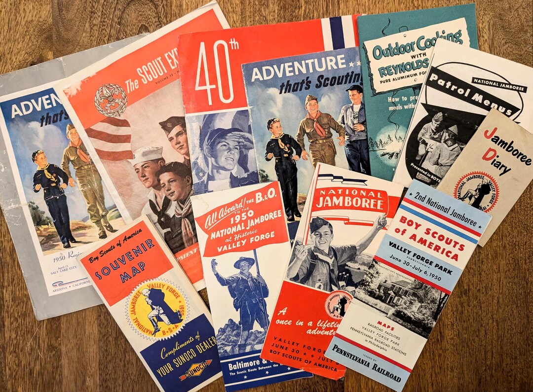 1950s, Collection of 12, Vintage Boy Scouts, Outdoor Adventure, Vintage ...