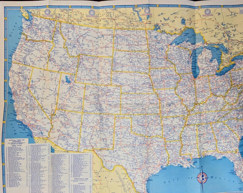1950, Vintage Map, Boy Scouts, National Jamboree, Valley Forge Souvenir ...