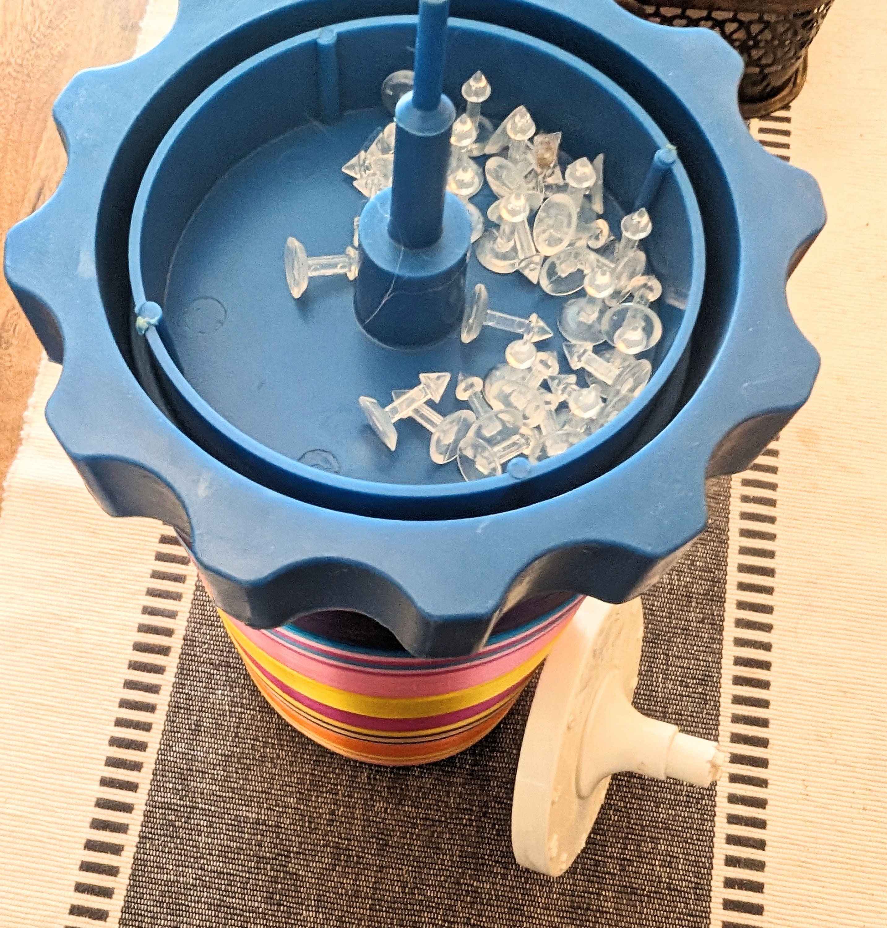 1960s, Bow Maker & Ribbon, Complete, Nine Ribbon Colors, 24 Pins, 90 ...