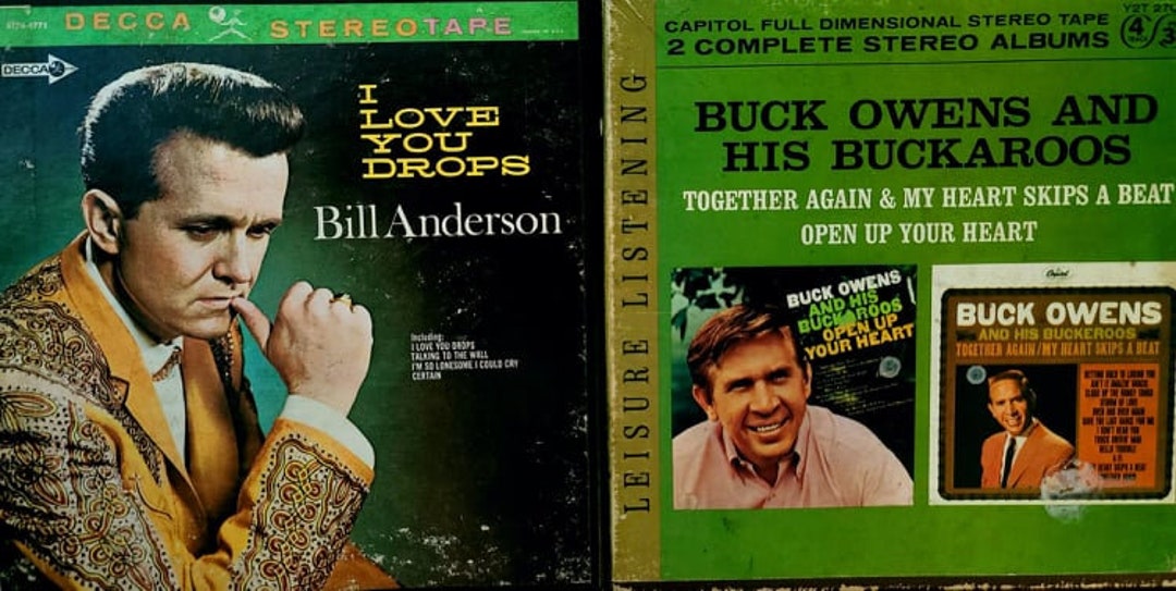 Two, Decca Stereotape, Vintage Albums, 1965, Bill Anderson & Buck Owens ...