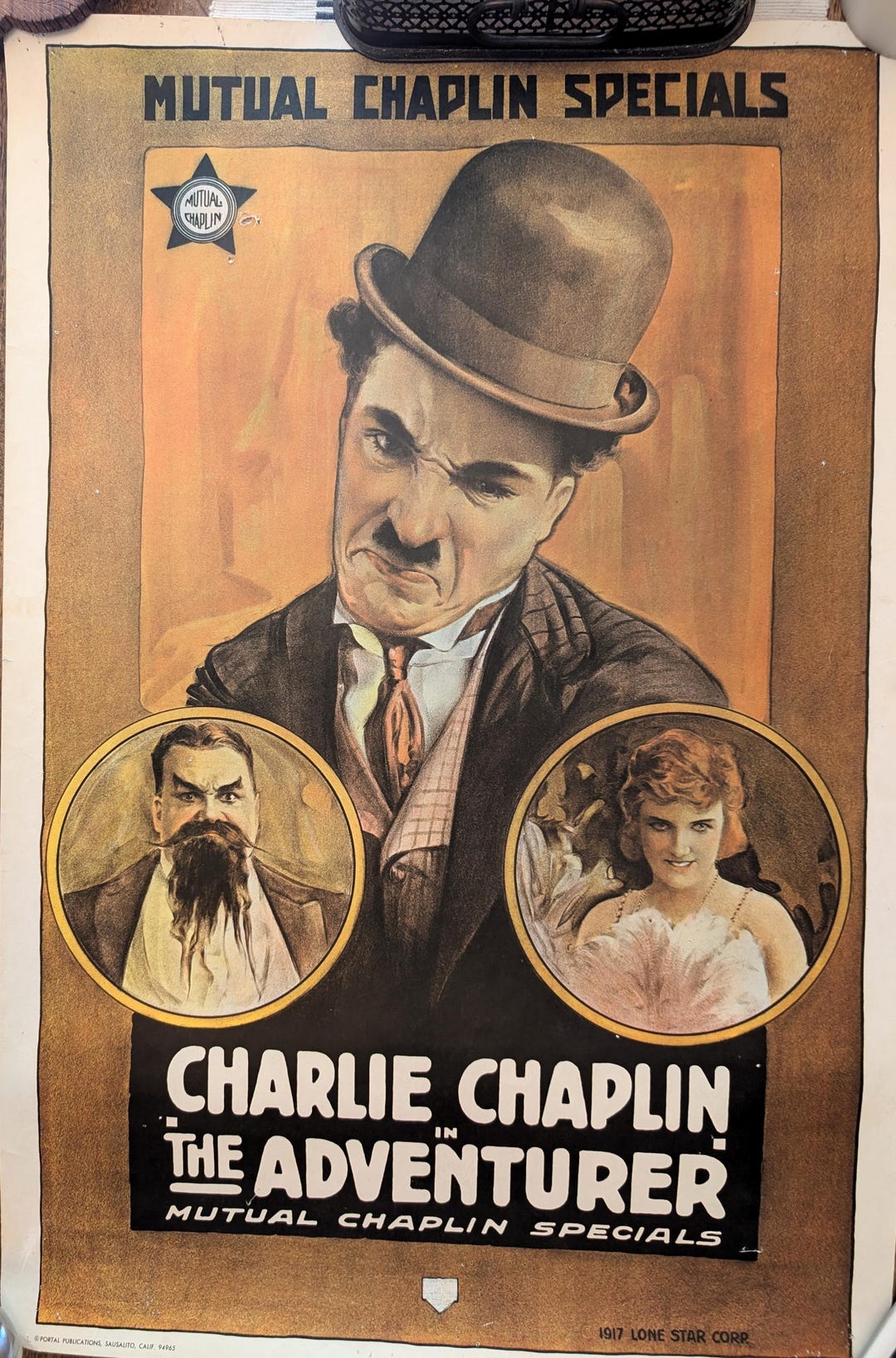 1970s, Charlie Chaplin, Vintage Movie Poster, the Adventurer, Portal ...