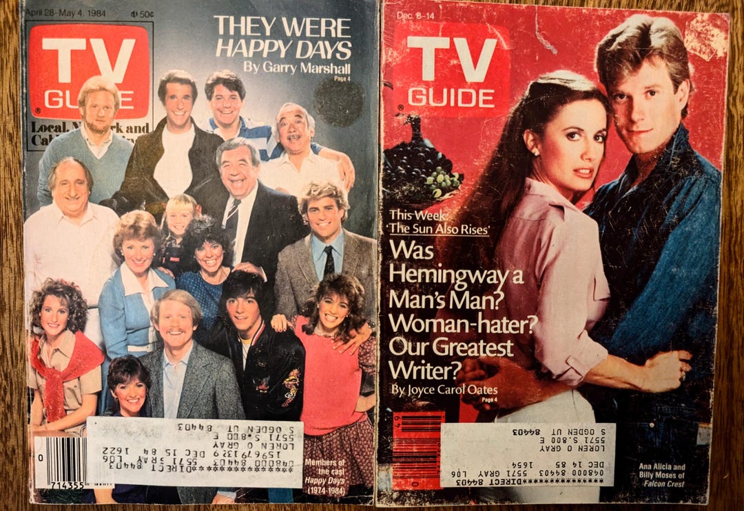 TWO, 1984, TV GUIDE, Vintage Television, 1980s Nostalgia, Vintage ...