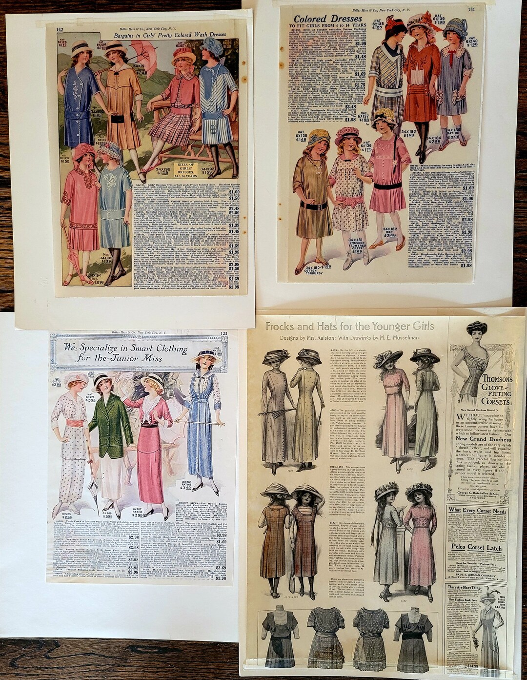 1902 & 1914, Original Vintage Fashion Advertisements, Antique Ladies ...
