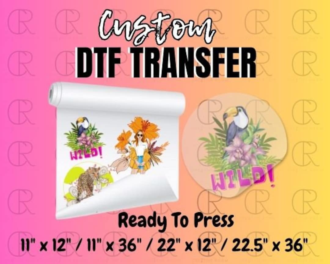 DTF Transfer, Custom DTF Print, Custom Gang Sheet, Custom Heat Transfer ...