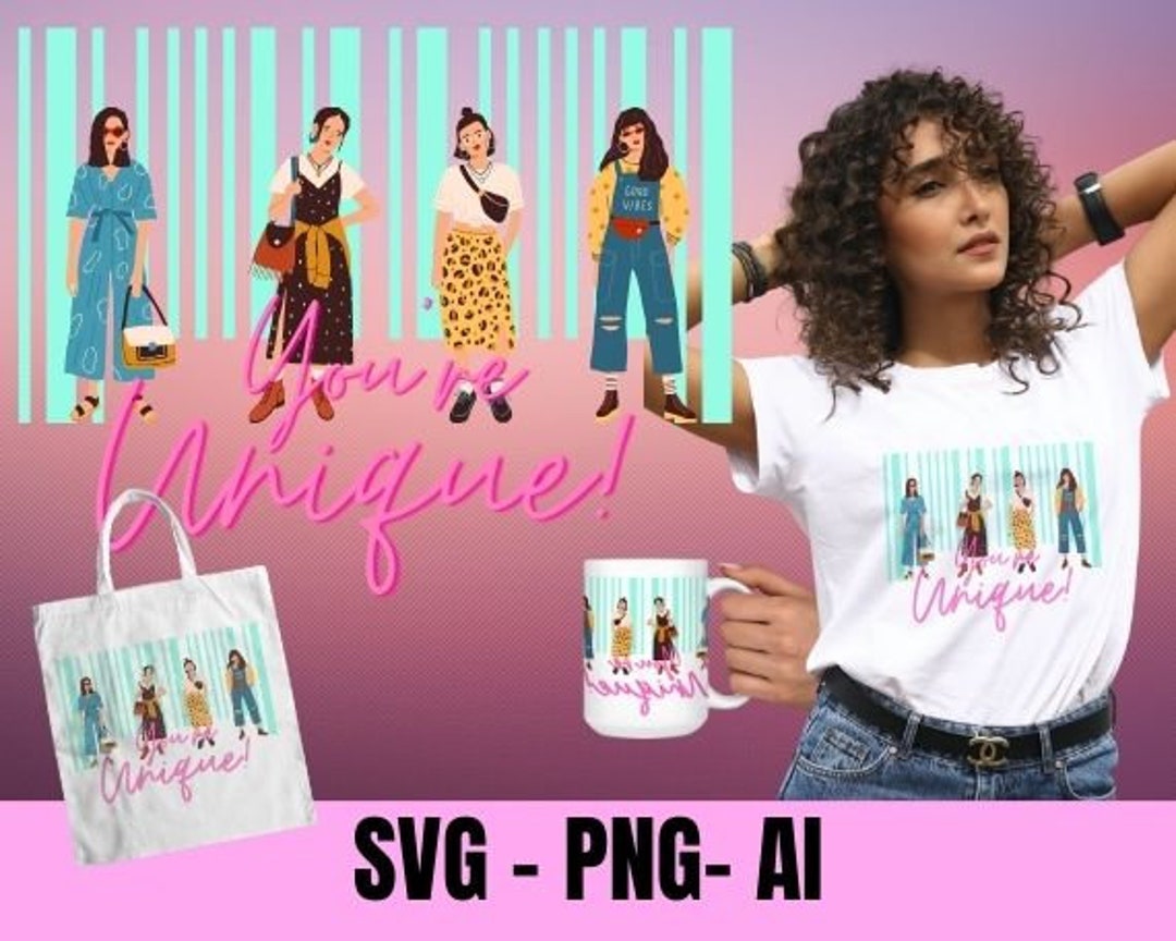 You Are Unique Svg, You Are Unique Png, Svg, Png, Ai, Cricut, DTF ...