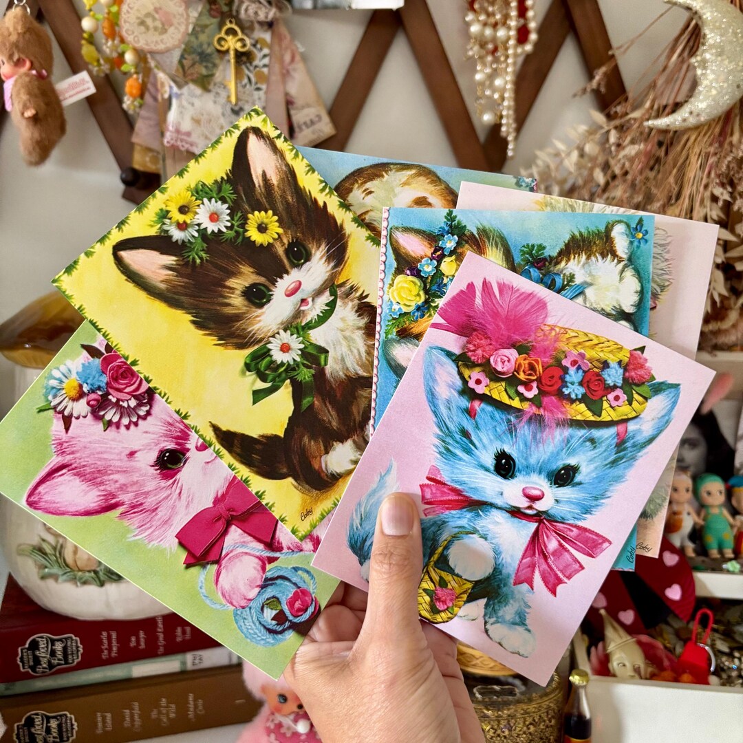 Pastel Pets Postcard Pack - Etsy