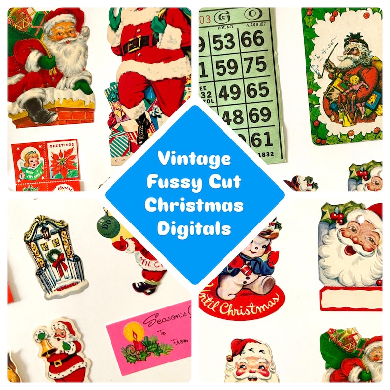 Digital Download: Vintage Christmas Labels and Tags - Etsy